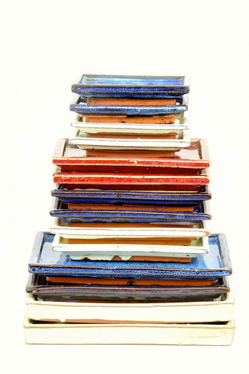 Ceramic bonsai drip trays / humidity trays for your indoor bonsai