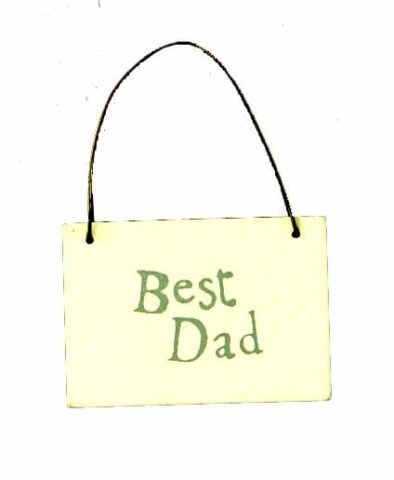 Rectangular Best dad Tag