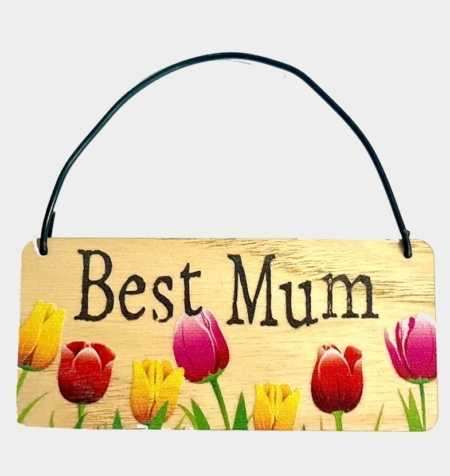 Heart shaped Best Mum Tag