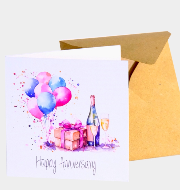 Greetings Card - Happy Anniversary
